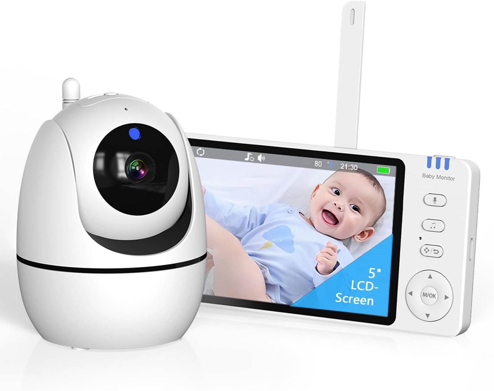 VTech Video Baby Monitor with 1000ft Long Range, Auto Night Vision, 2.8 ...