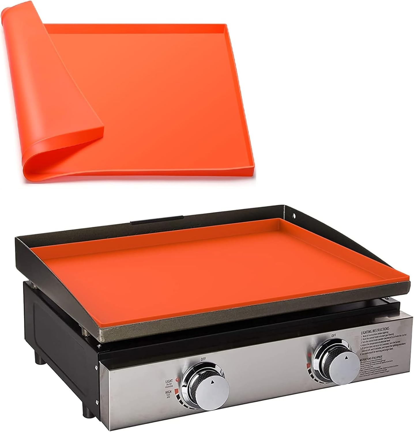 Amazon.com : Silicone Griddle Mat for Blackstone 22 Inch Griddle, Heavy ...