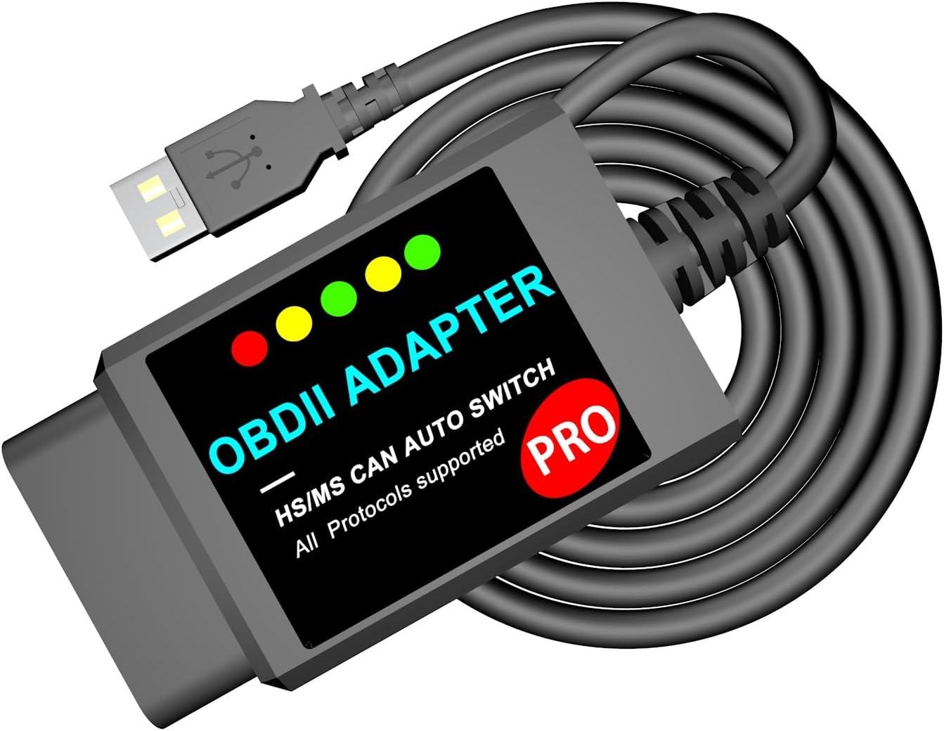 Amazon.com: Smart Auto Switch OBD2 Adapter OBD2 to USB ELM327 OBD2 ...