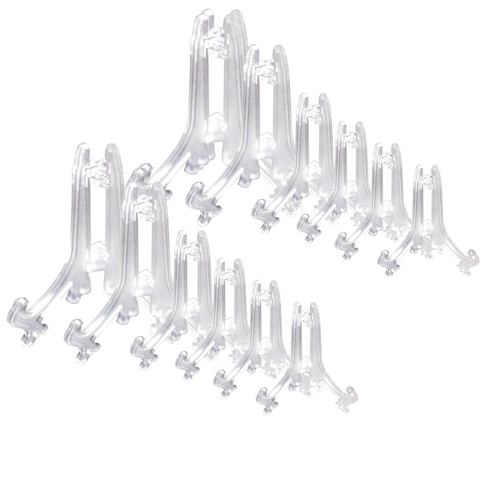 Amazon.com: SK 3" High Clear Plastic Display Stands Plate Holders to ...