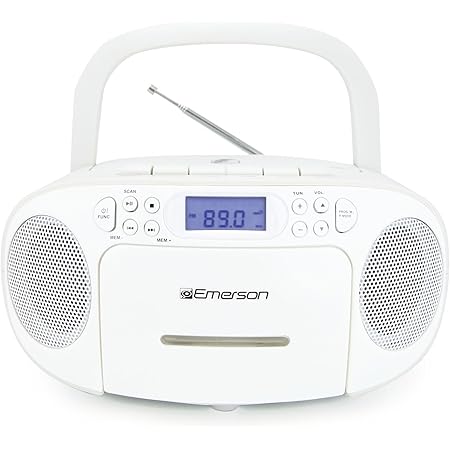 Amazon.com: Emerson EPB-3003 Portable CD/Cassette Boombox with AM/FM ...