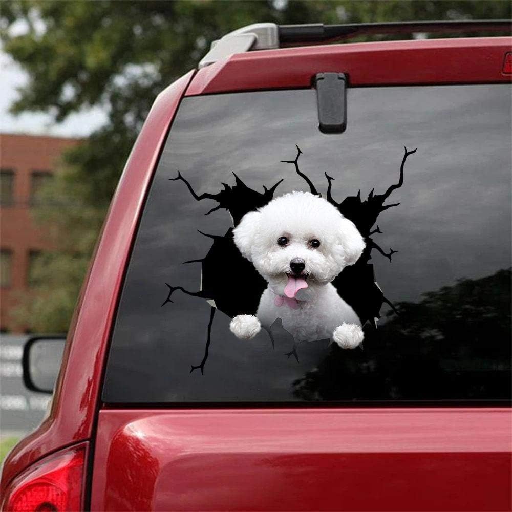 Amazon.com - White Bichon Frise Dog Puppy Vinyl Waterproof Sticker ...