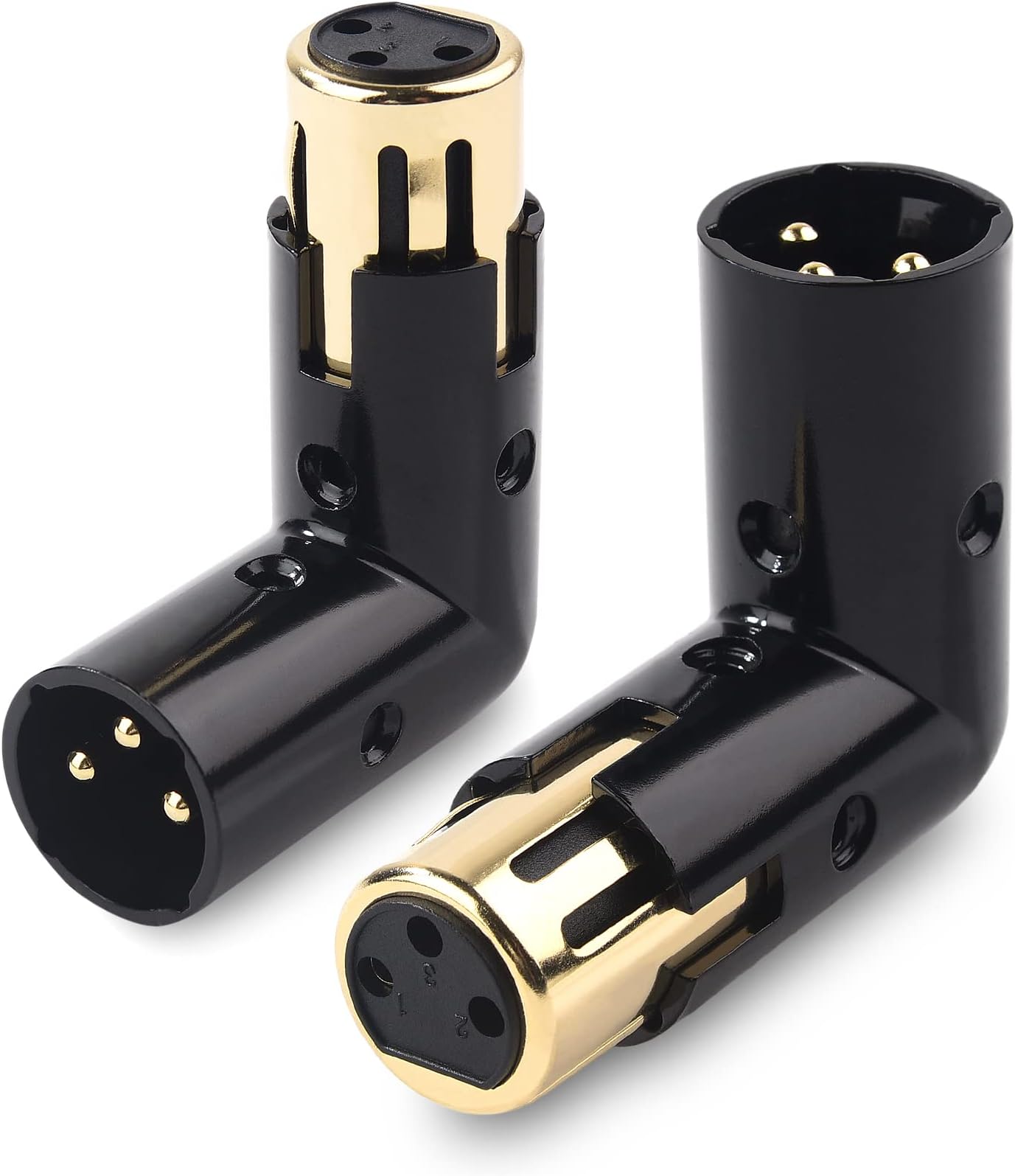 Amazon.com: Cable Matters 2-Pack Adjustable Male to Female Right Angle ...