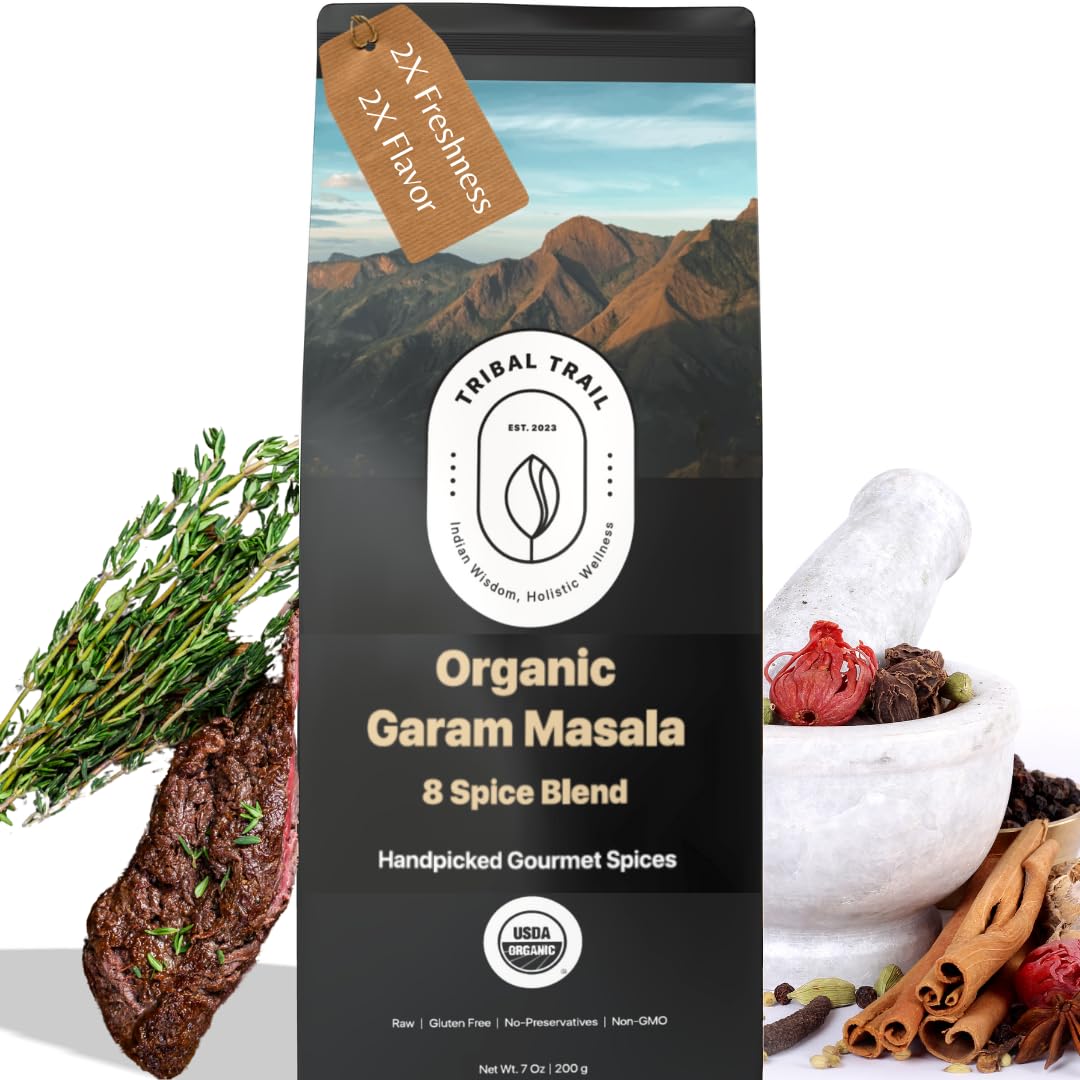 Amazon.com : Tribal Trail Organic Garam Masala Spice Powder | 8 Spice ...
