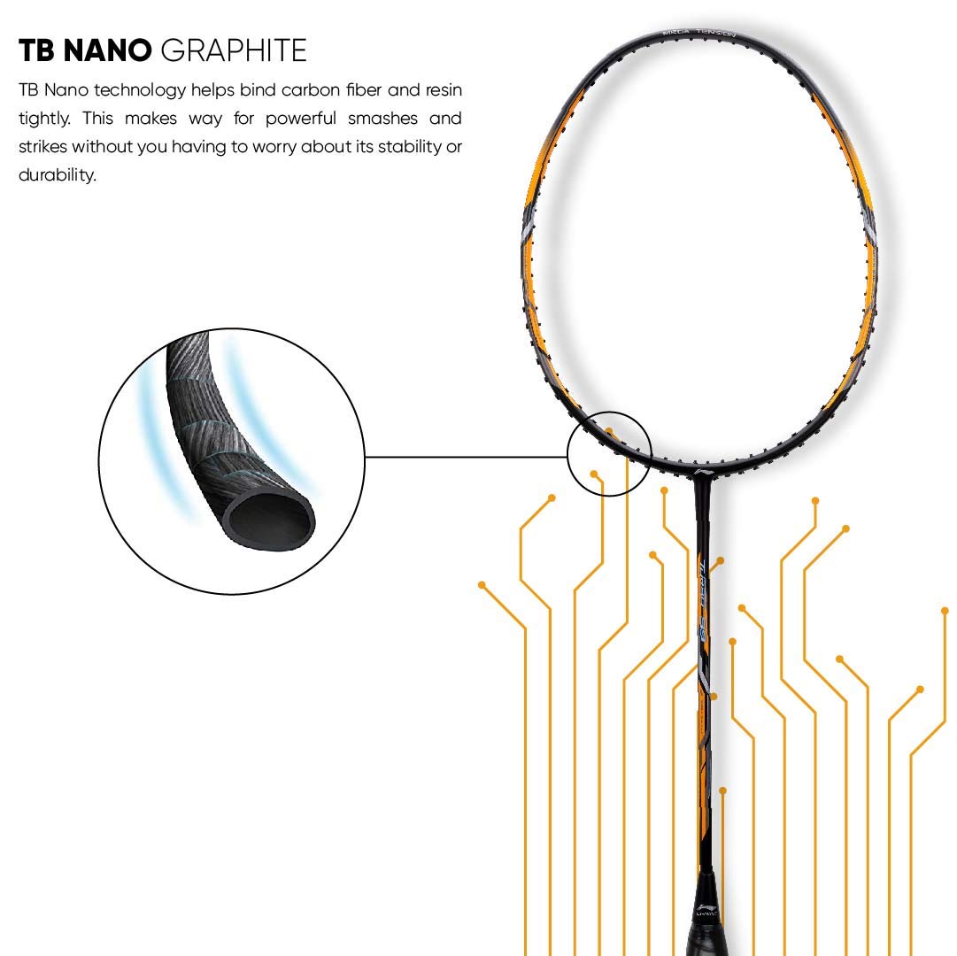 Snapklik.com : Li-Ning Turbo 99 Unstrung Carbon Fiber Badminton Racket
