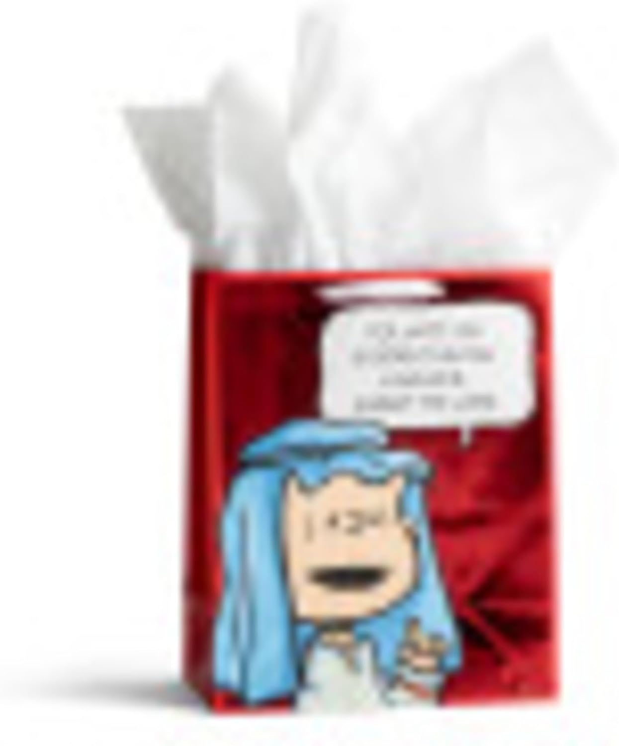 Amazon.com: Peanuts Large Specialty Gift Bag - Christmas - That's What ...