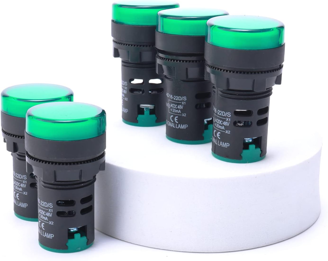 Amazon.com: Green LED Pilot Light Panel Indicator 48V 10pcs ...