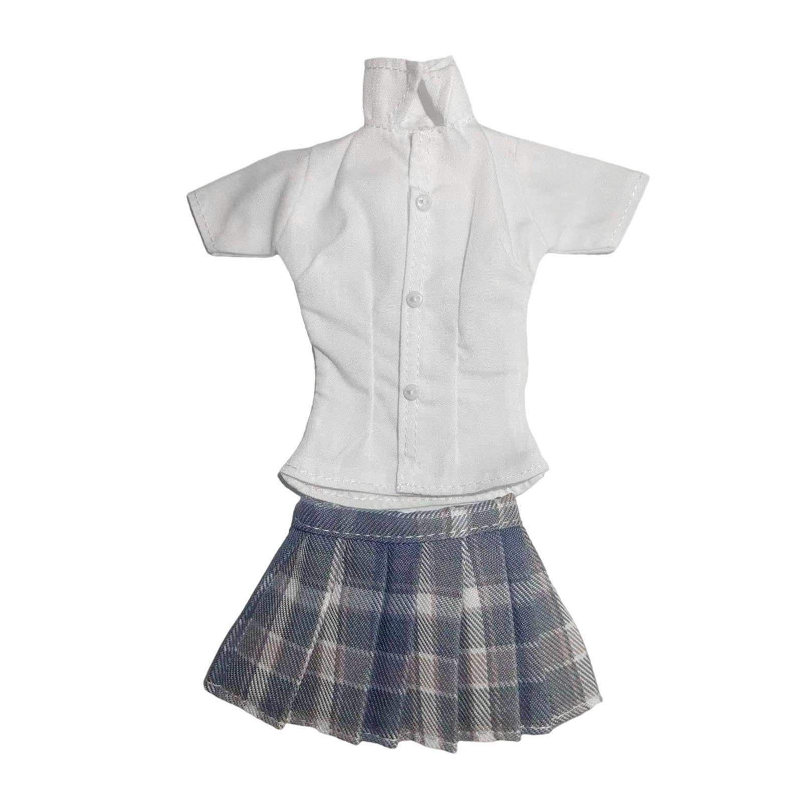 Amazon.co.jp: STARTIST 1/6スケールフィギュア用半袖ブラウスとスカート衣装、ファッションレトロコスプレミニチュアトレンディな服、12インチアクションフィギュア用 ...