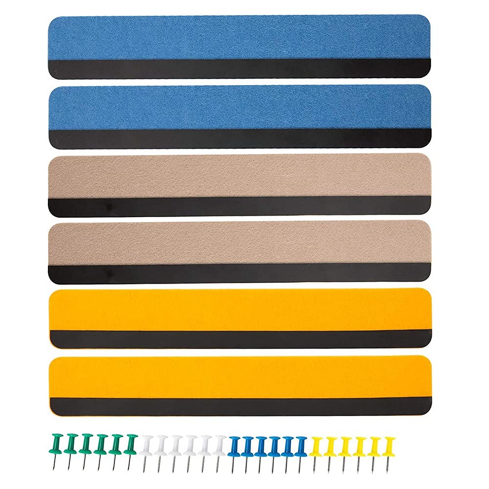 Buy Bayda 6 Pack Color Combo Bulletin Board Strips Thick Adhesive ...