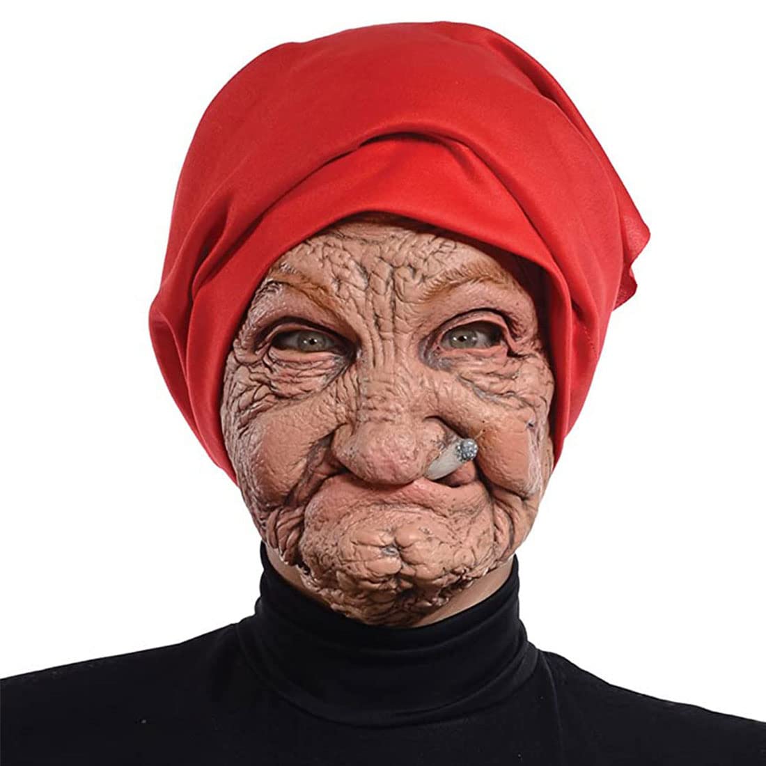 Amazon.com: EAGSTRIKY Old Man Mask Realistic Latex Scary Old Man Mask ...