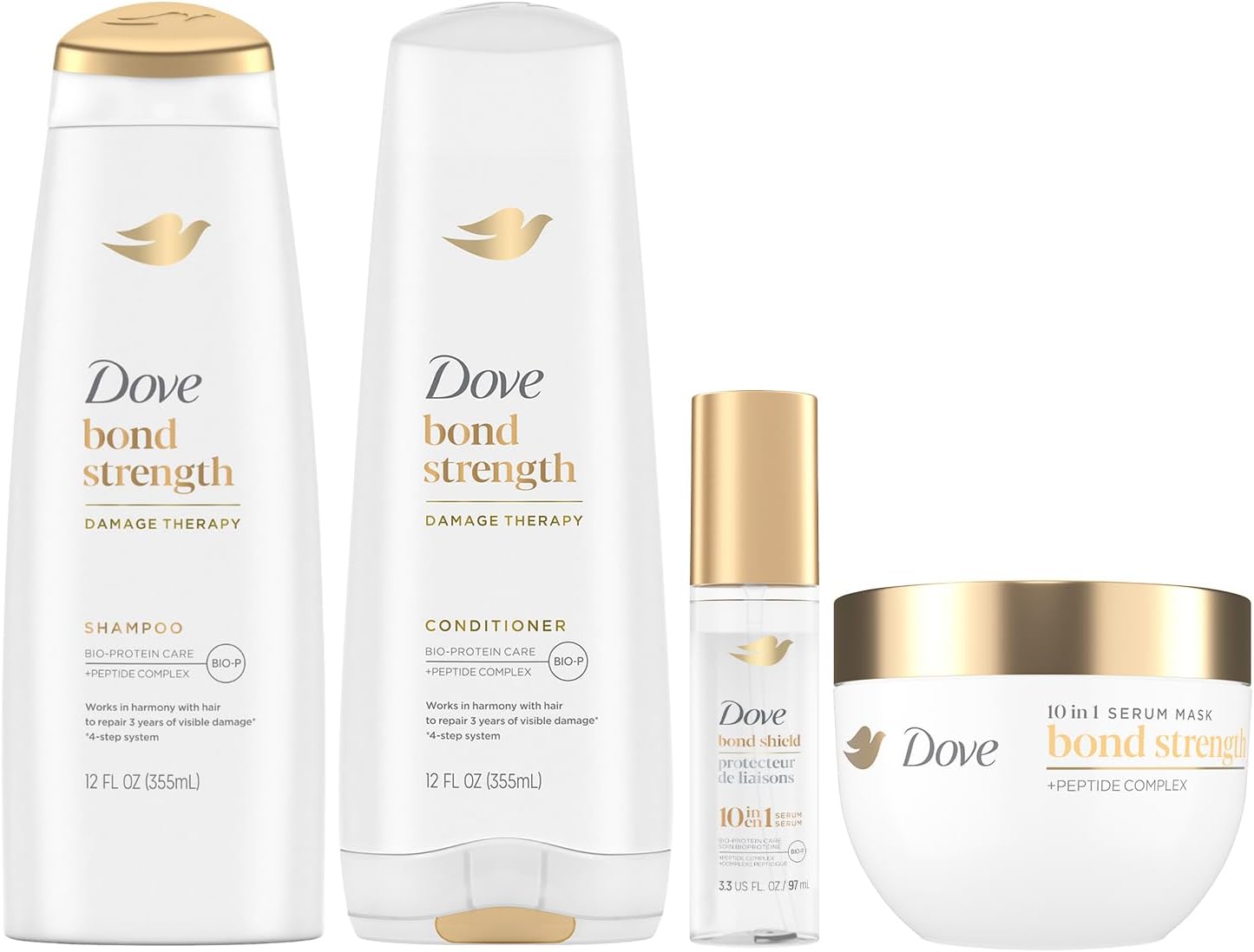 Amazon.com : Dove Bond Strength Shampoo & Conditioner Set + Hair Mask ...