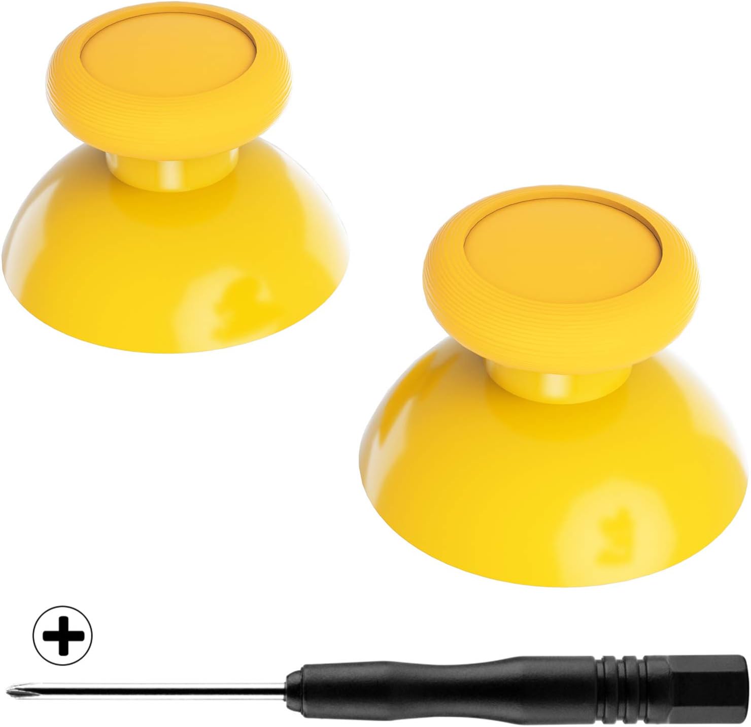 Amazon.com: eXtremeRate Yellow Replacement 3D Joystick Thumbsticks ...
