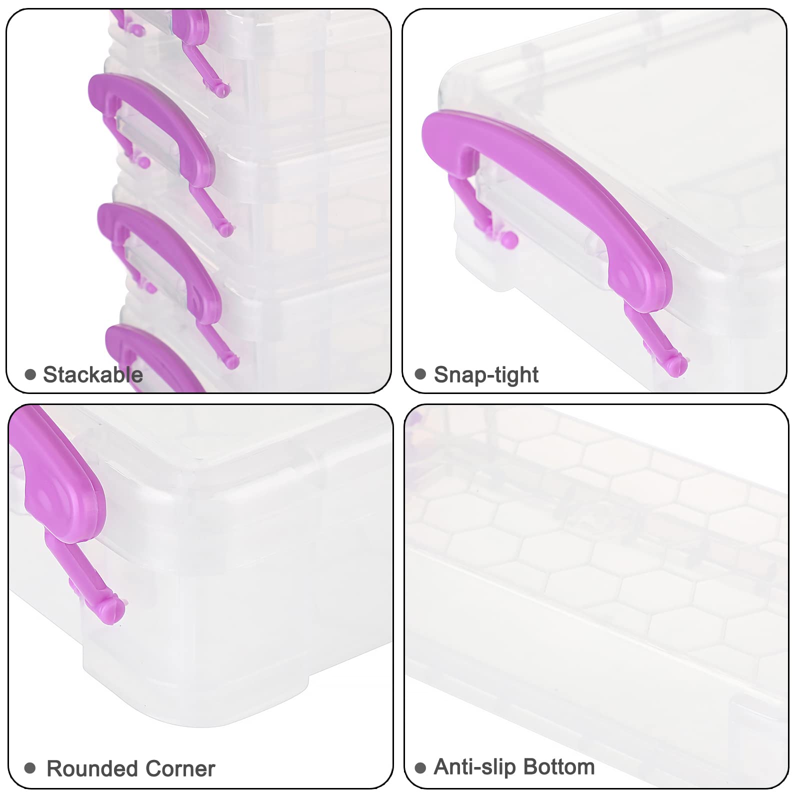 Snapklik.com : BTSKY 12 Pack Large Capacity Modern Purple Plastic ...