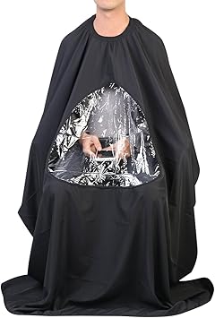 Amazon.com: ULTNICE Salon Home Barbers Hairdressing Cape Gown with ...