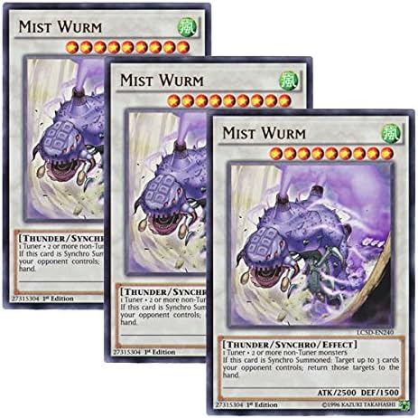 Amazon.co.jp: ★ 3枚セット ★遊戯王 英語版 LC5D-EN240 Mist Wurm ミスト・ウォーム (ウルトラレア ...