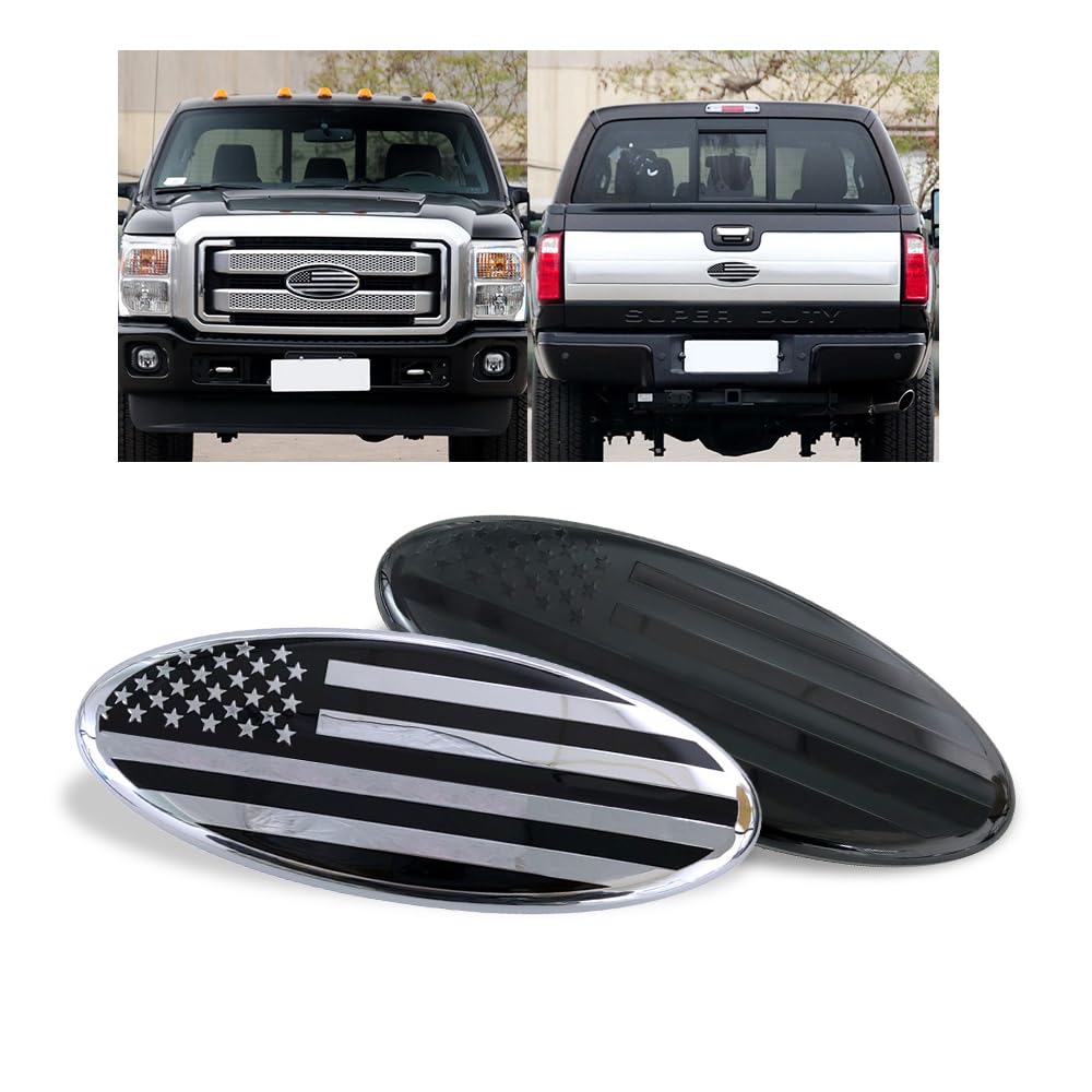 American Flag Ford Emblem New Ford Emblem And Center Cap Stickers On