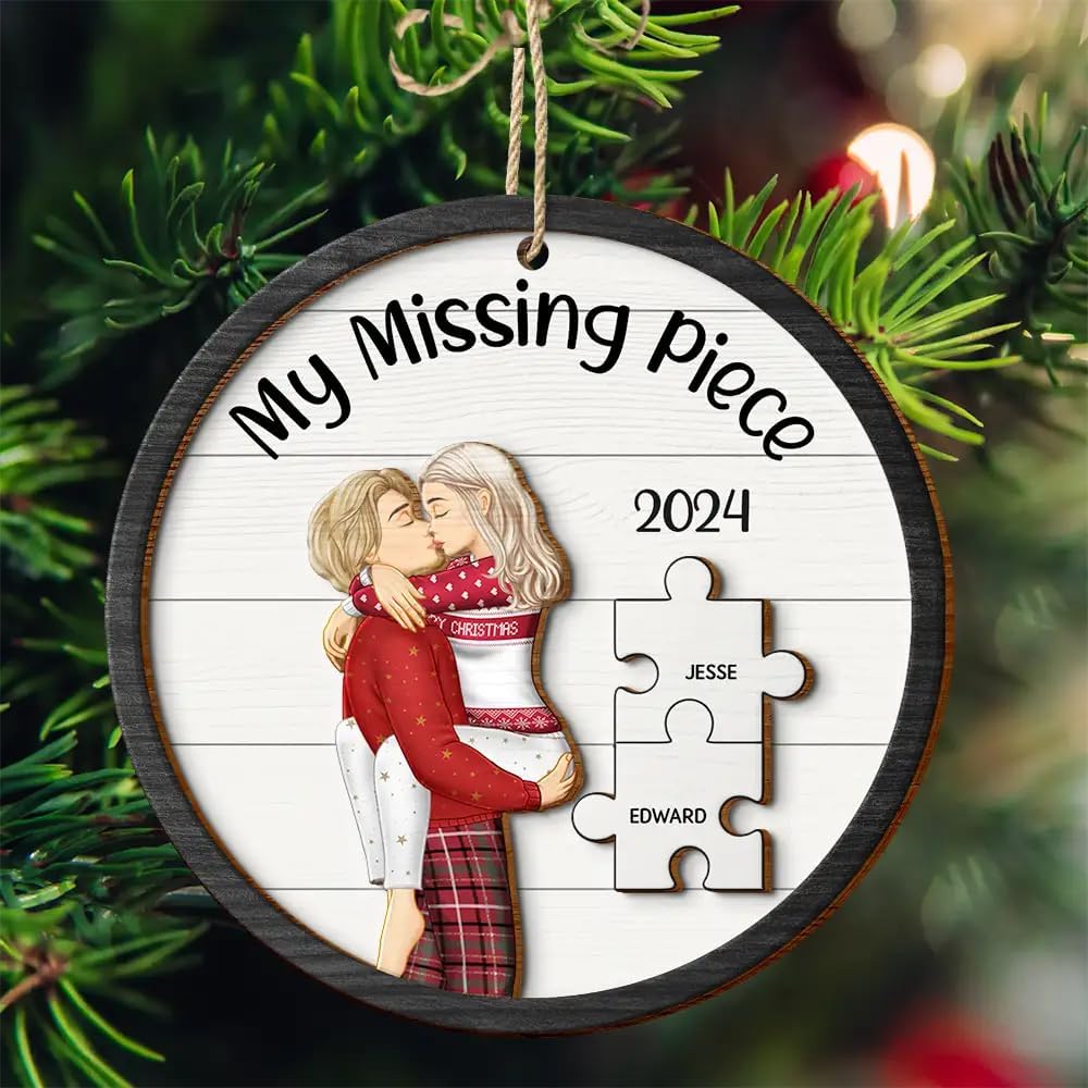 Amazon.com: WANDER PRINTS Personalized My Missing Piece 2-Layered ...