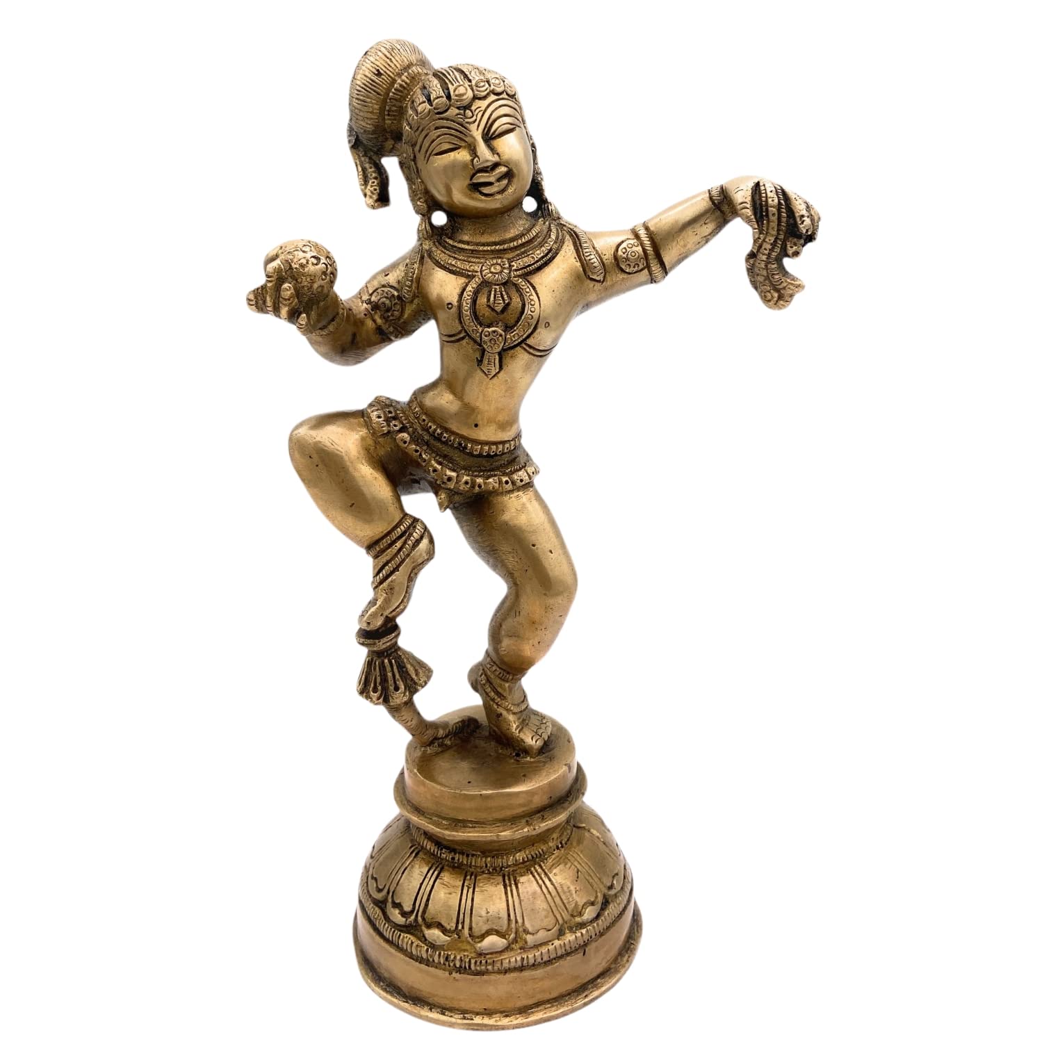 Buy South Indian Arts Brass Krishna Idols |Brass Krishna Statue for ...