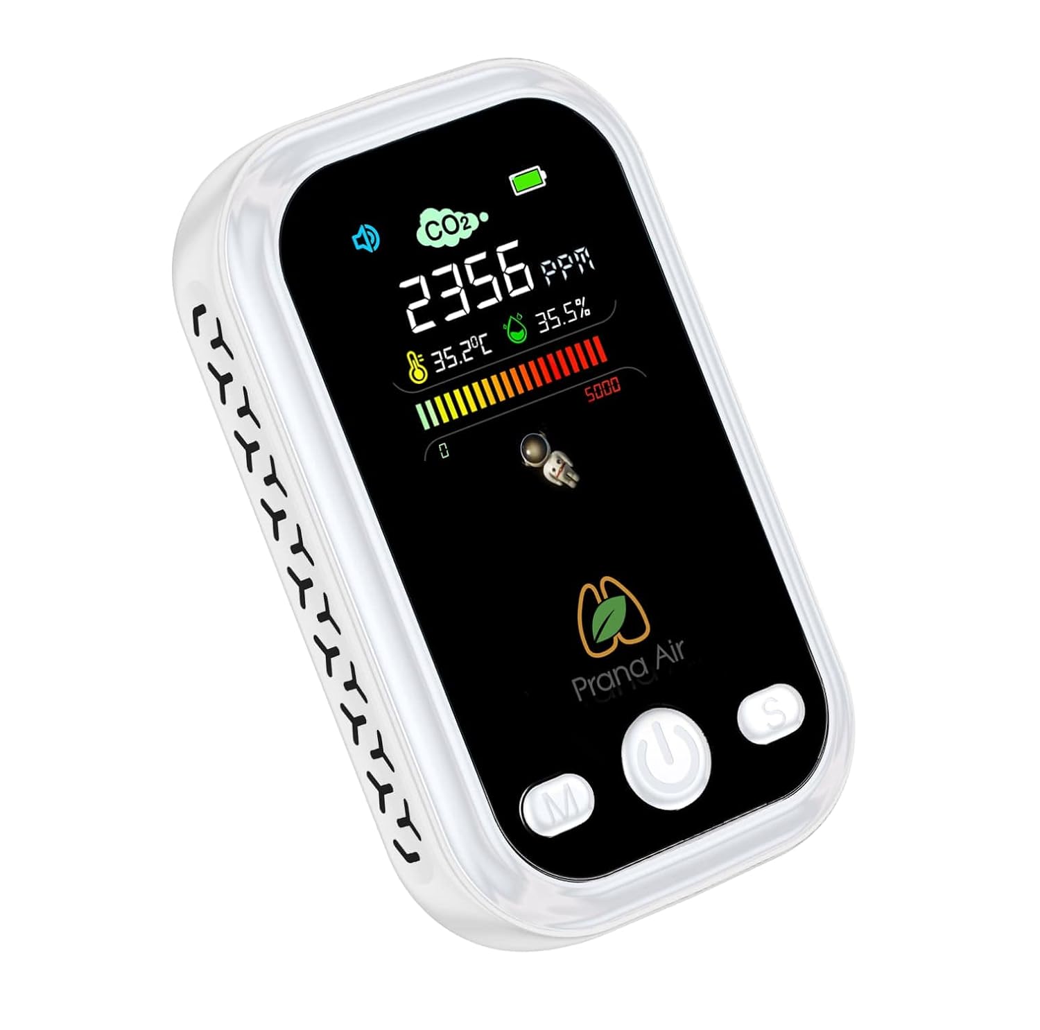 Prana Air Nano CO2 Monitor With NDIR Sensor | Real-time Air Quality ...