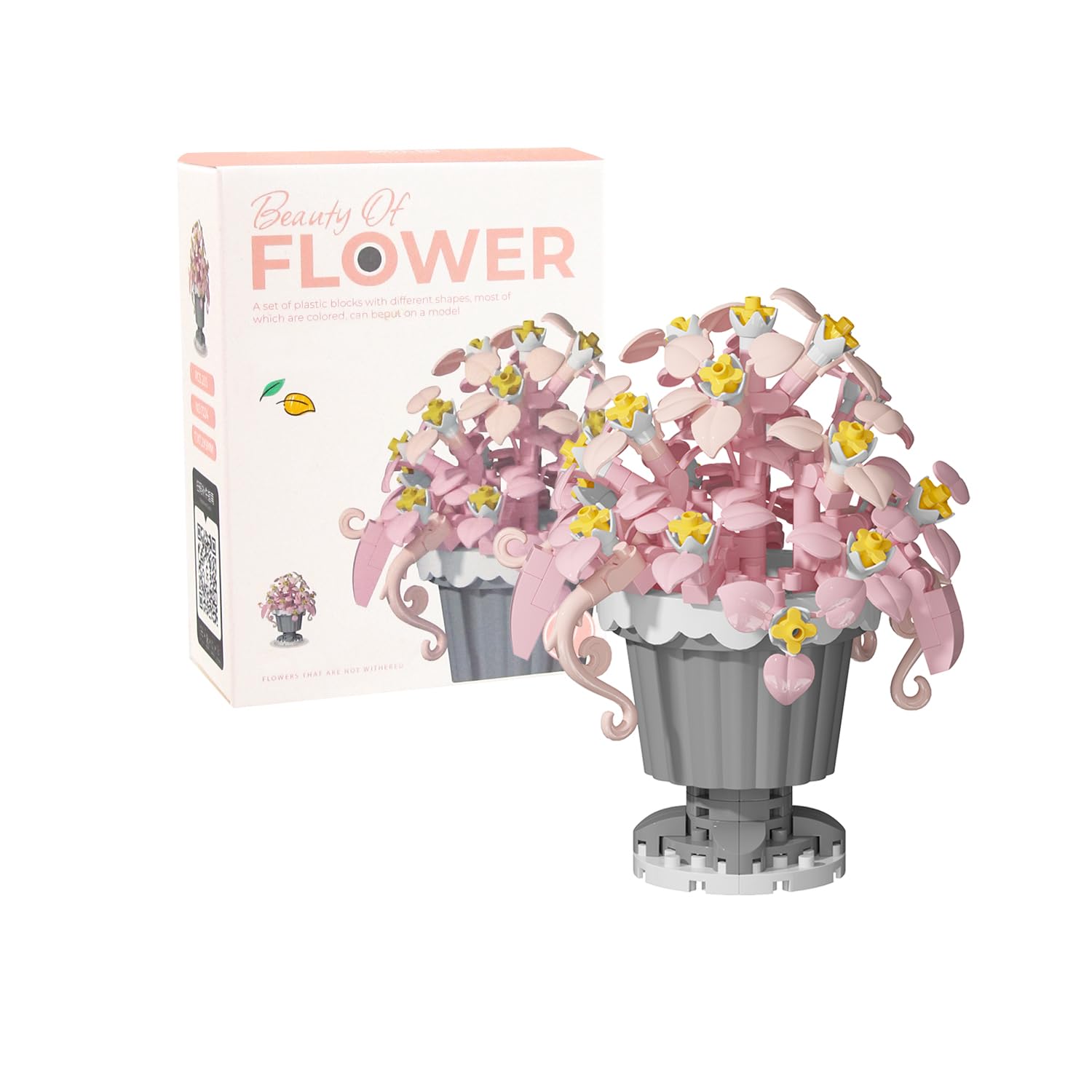 Snapklik.com : BOROLA Mini Building Block Flower Potted Plants Set ...
