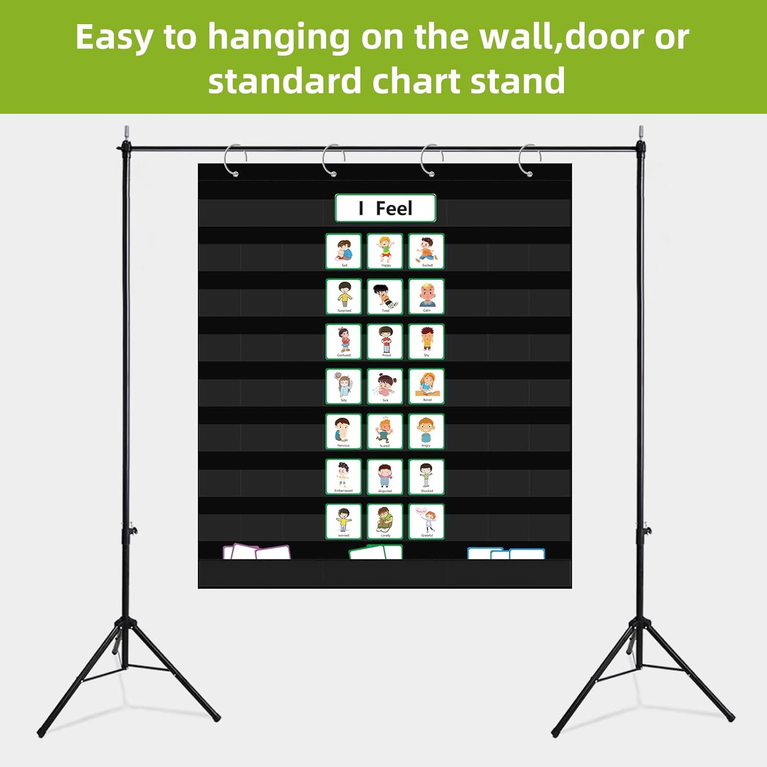 66 Pockets Emotions Feelings Pocket Chart with 66 Australia | Ubuy