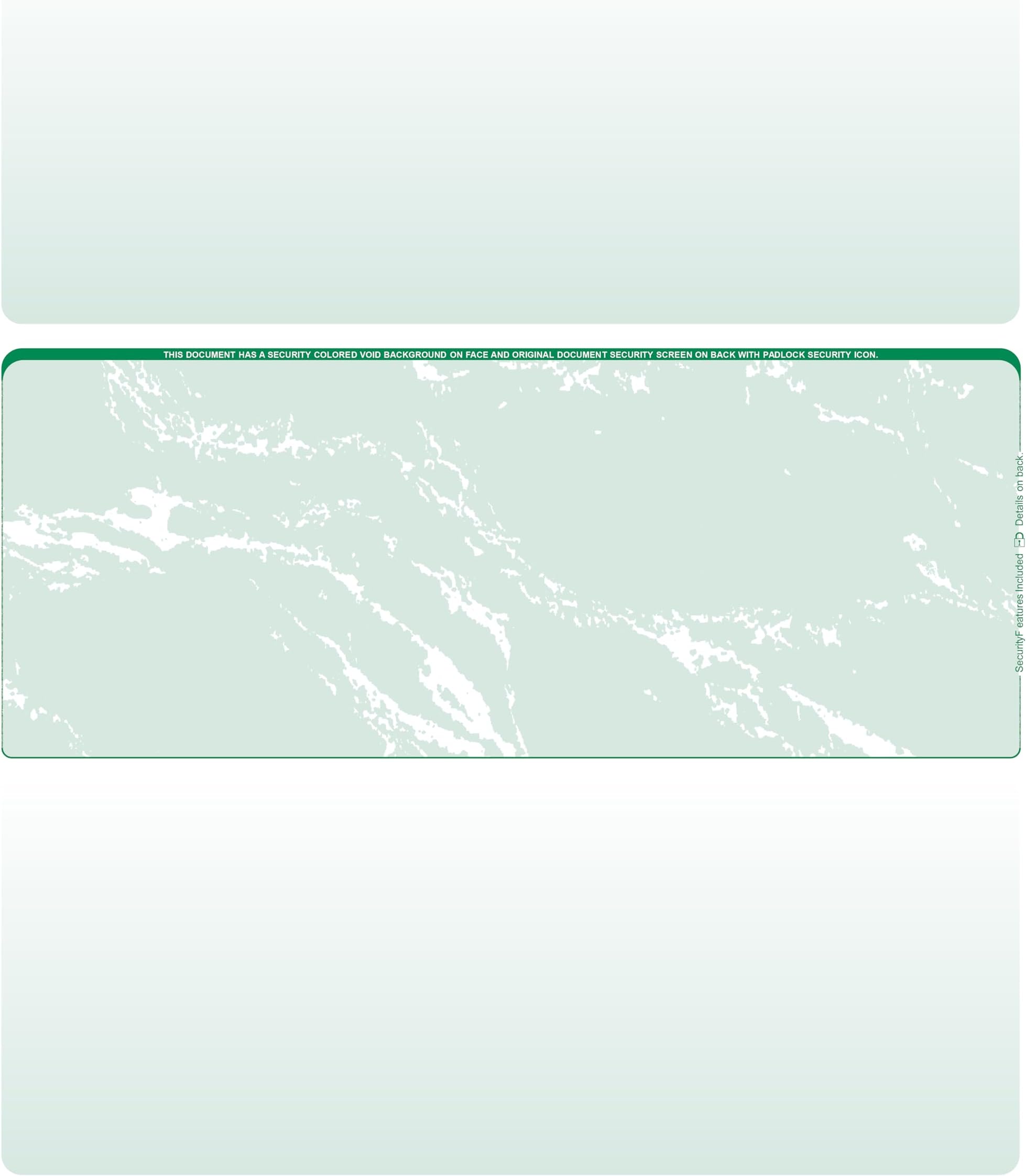 Amazon.com : 500 Blank Laser/Computer Checks Middle Style (Green Marble ...