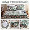Amazon.com: QSH 100% Cotton Sheets King Size Bed, Floral Pattern ...