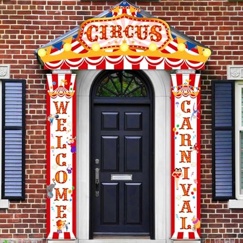 Amazon.com: PAKBOOM Welcome Carnival Circus Yard Sign Door Banner ...