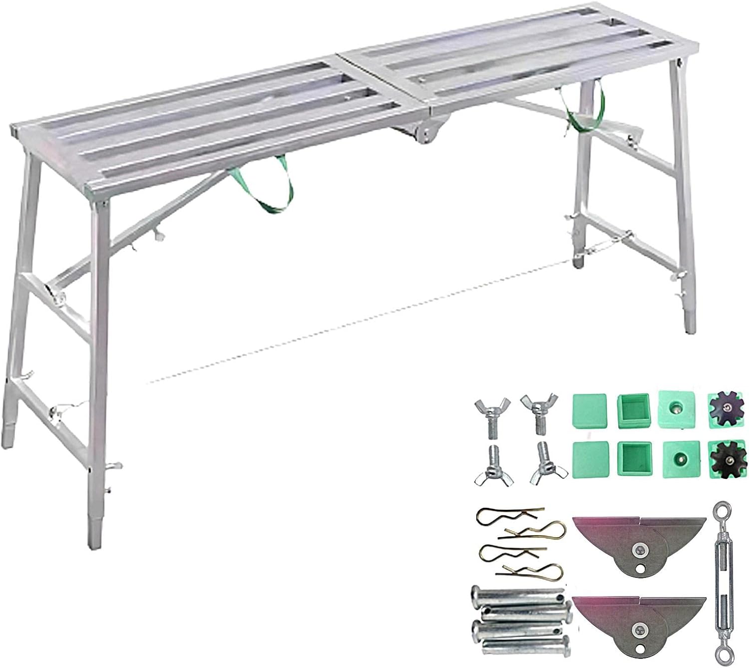 Multipurpose Scaffold Tower Ladder Stool Bench,Portable Fold Work ...