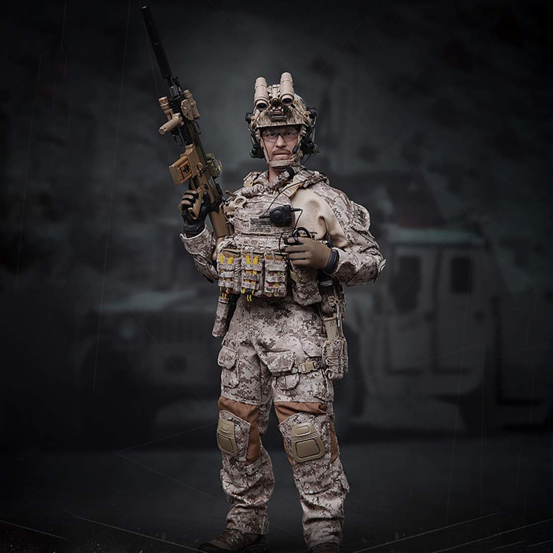 Lingxuinfo 1/6 Navy Special Forces Action Figure, DIY Movable Realistic ...