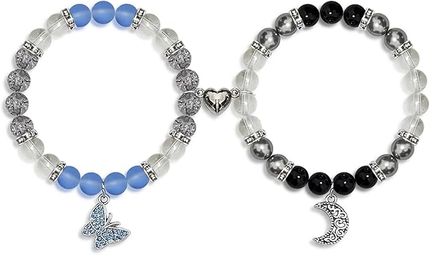 Amazon.com: Matching Bracelets for Couples Best Friends, Christmas ...
