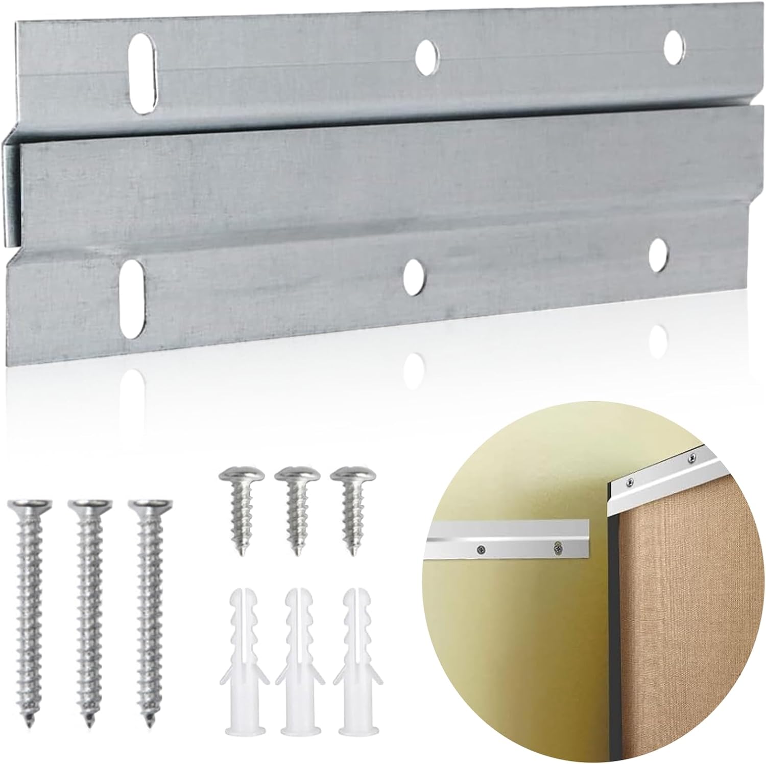 French Cleat Picture Hanger, Stainless Steel Z Bar Interlocking Wall ...