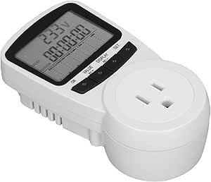Electricity Metering Socket, 120V Power Metering Socket Electricity Usage Monitor Intelligent ...