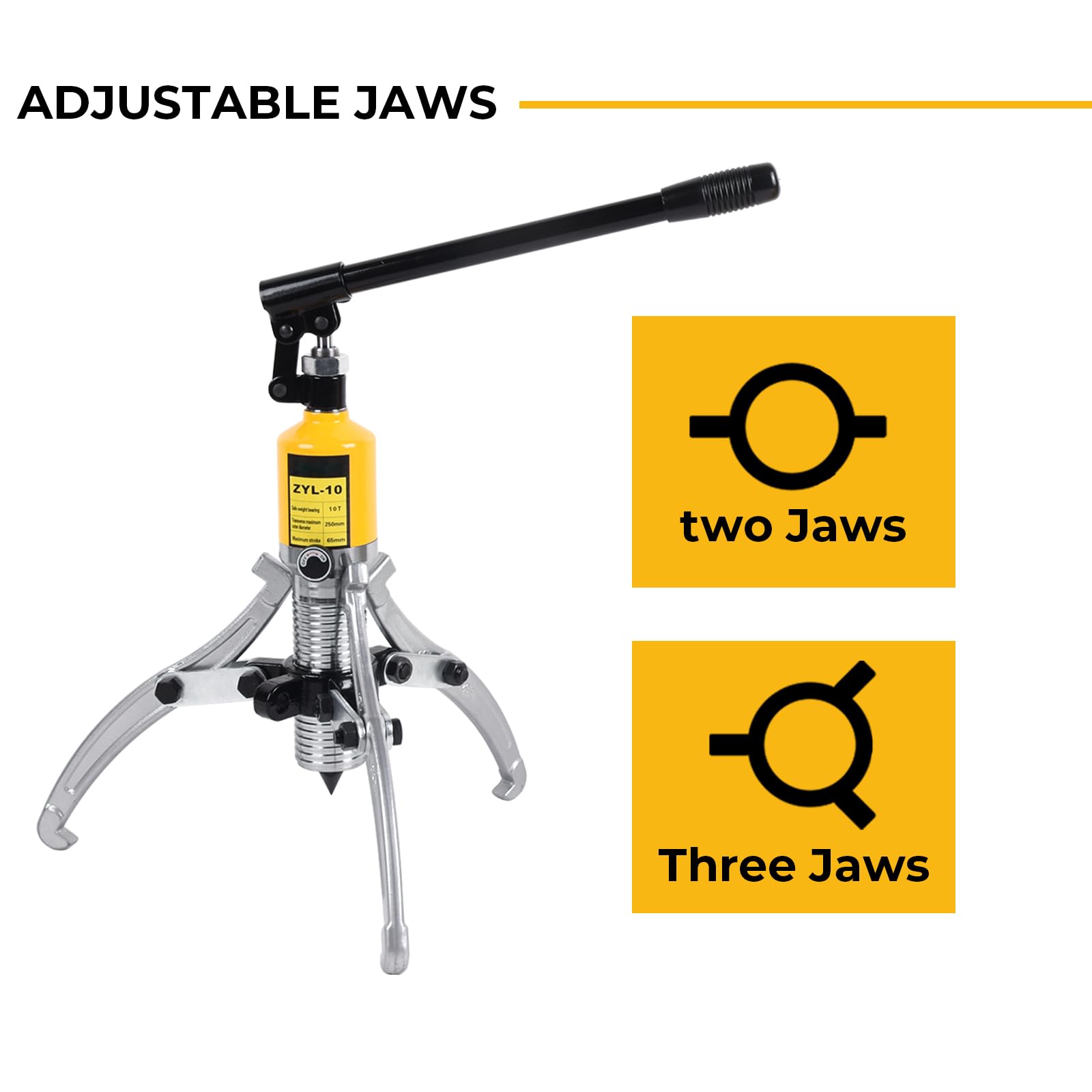 Snapklik.com : LCyindu 9.84" JAW Hydraulic Gear Puller,10 Ton Max ...
