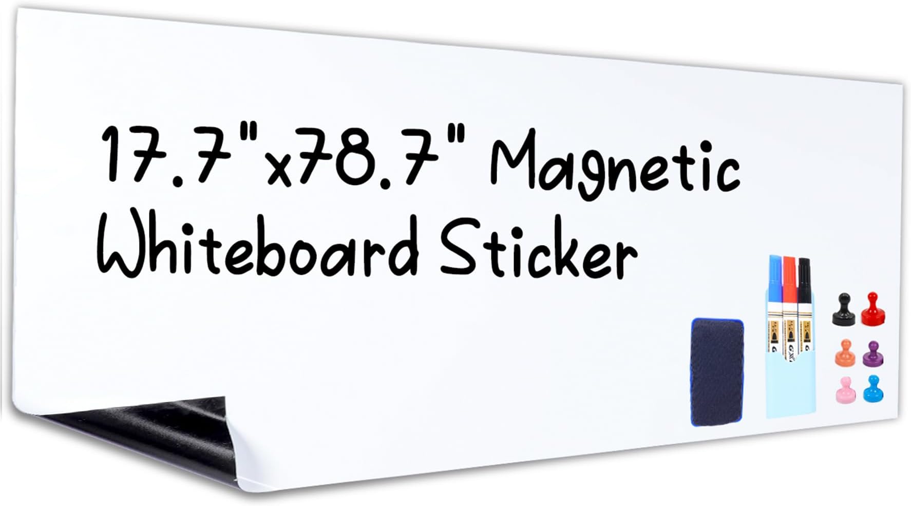Amazon.com : HAMIGAR Magnetic Whiteboard Contact Paper 17.5" X 78.74 ...