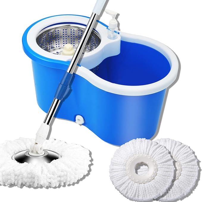 Amazon.com: Spin Mop and Bucket System, 360 Mop Bucket with Wringer Set ...