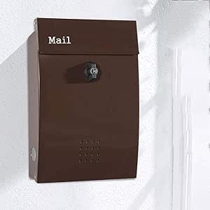 Postbox Letterbox, Mailbox Wall Mounted Lockable Weatherproof Post Box ...