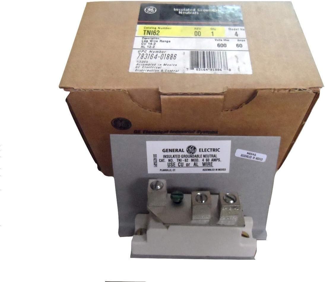 General Electric GETNI62 GE TNI62 60A Neutral KIT, Black - Amazon.com