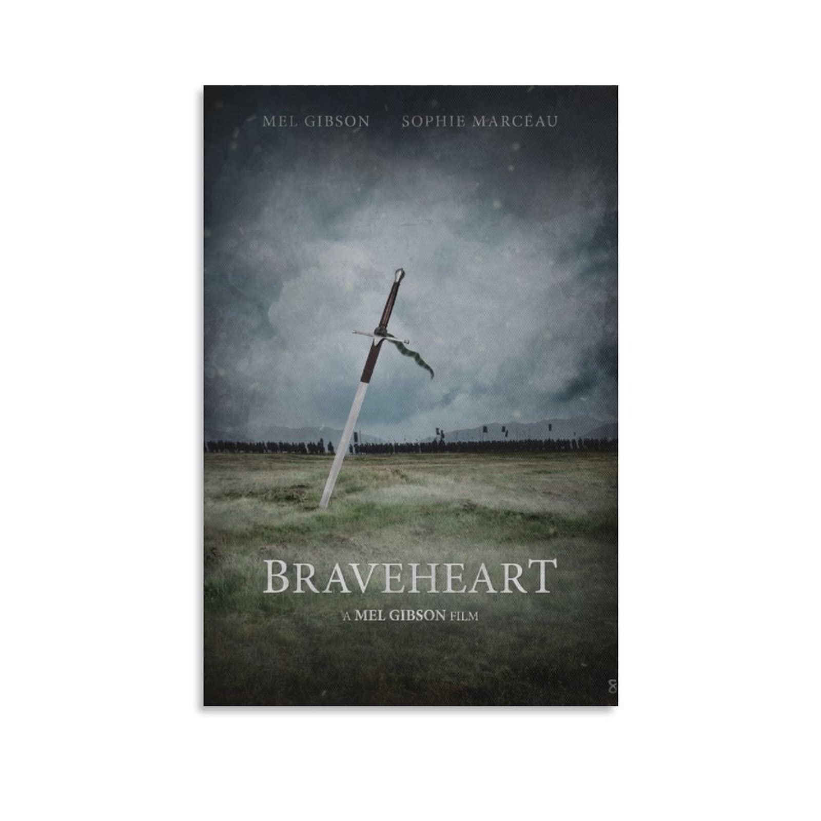 Braveheart Minimalist Poster Personalized Movie Poster FLTMfrance