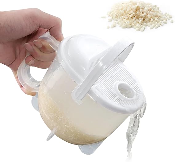 Amazon.com: Rice Washer, Rice Cleaner Strainer Rice Washing Bowl Rice ...