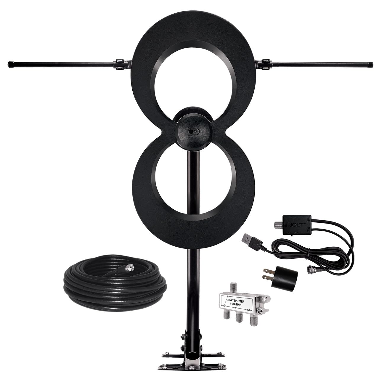 Snapklik.com : Antennas Direct ClearStream MAX-XR Complete UHF VHF Indoor Outdoor TV Antenna
