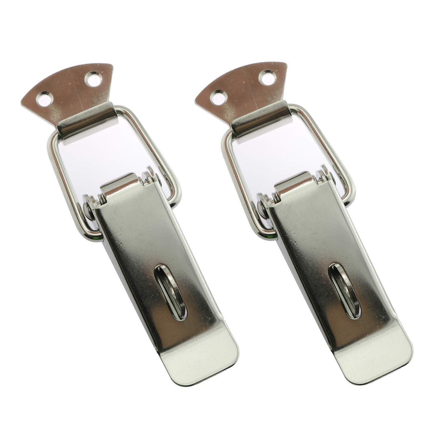 Buy Tegg 2-Pack Spring Loaded Latch Catch Toggle Stainless Steel Safety ...