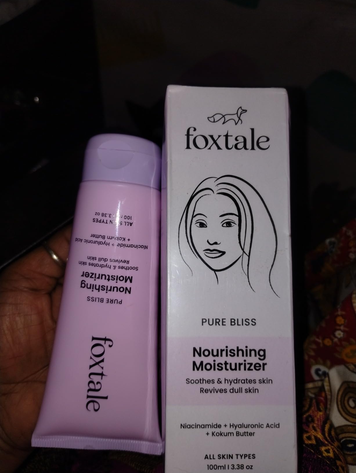 Foxtale Nourishing Face Moisturizer with Niacinamide for 24 Hr ...