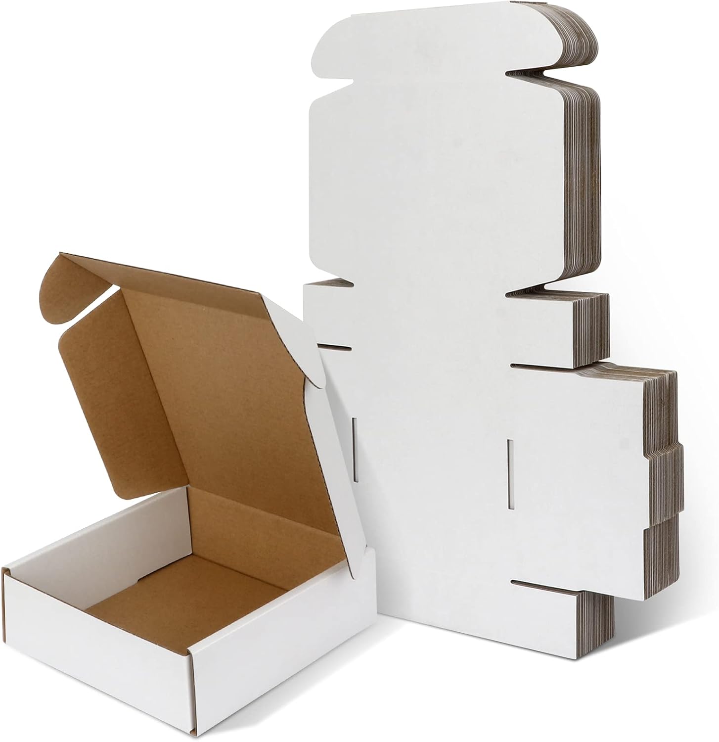 Amazon.com: Recyclable Cardboard Shipping Boxes, 6X6X2 Inch Double ...