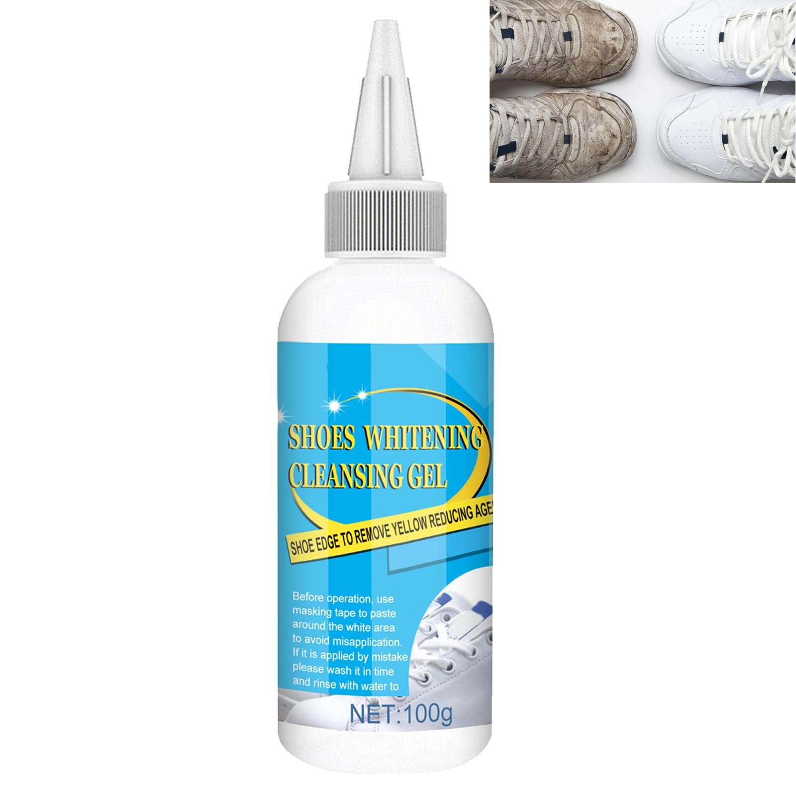 4 x Brand New GHEART Shoe Whitening Cleaner Gel,Shoe Decontamination G ...