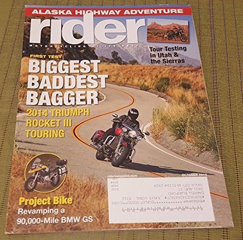October 2013 RIDER Motorcycle Magazine: Rider Motorcycle: Amazon.com: Books