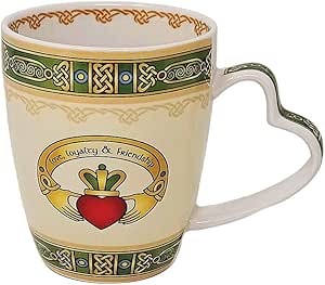 Amazon.com | GaelSong Irish Ceramic Claddagh Mug Design for Coffee ...