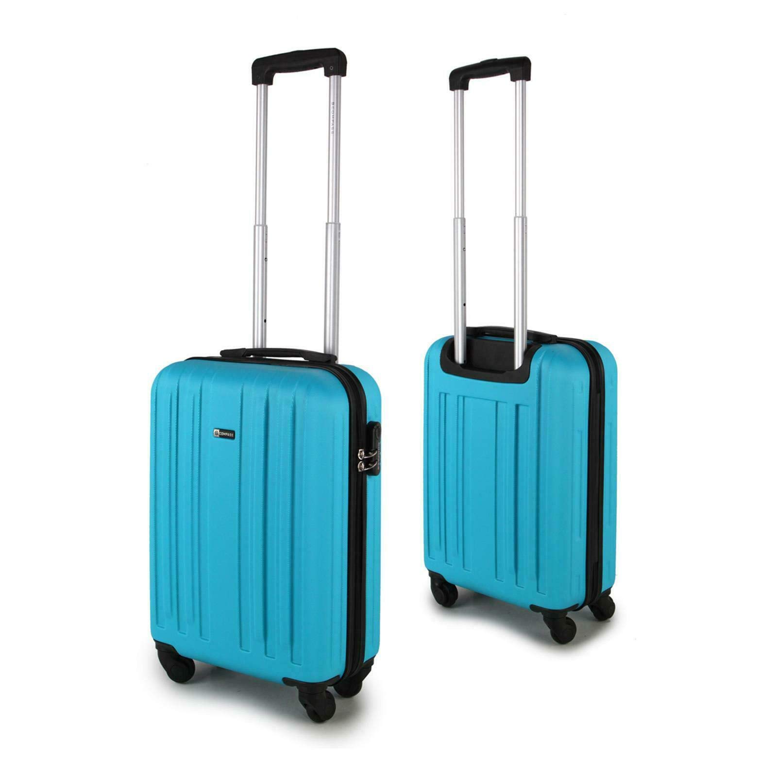 Buy RYANAIR Cabin Suitcase Lightweight Trolley 4 Wheels Spinner 360 ...