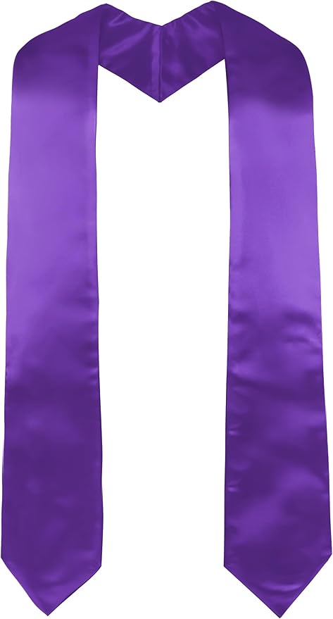 Amazon.com: GraduatePro Plain Graduation Stole for Unisex Adults Sash ...