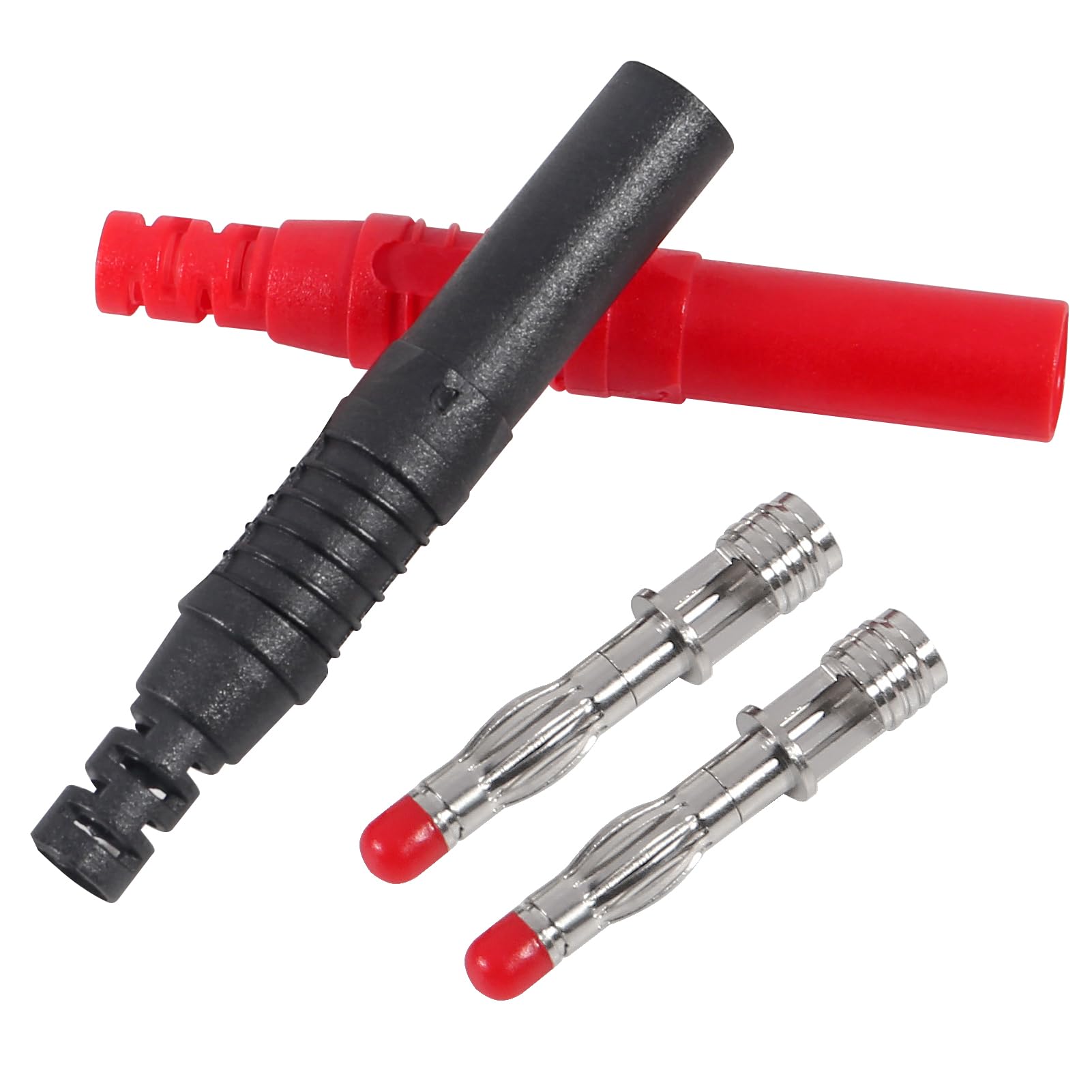 Snapklik.com : 20pcs Black And Red 4mm Banana Insulated Safety Straight ...